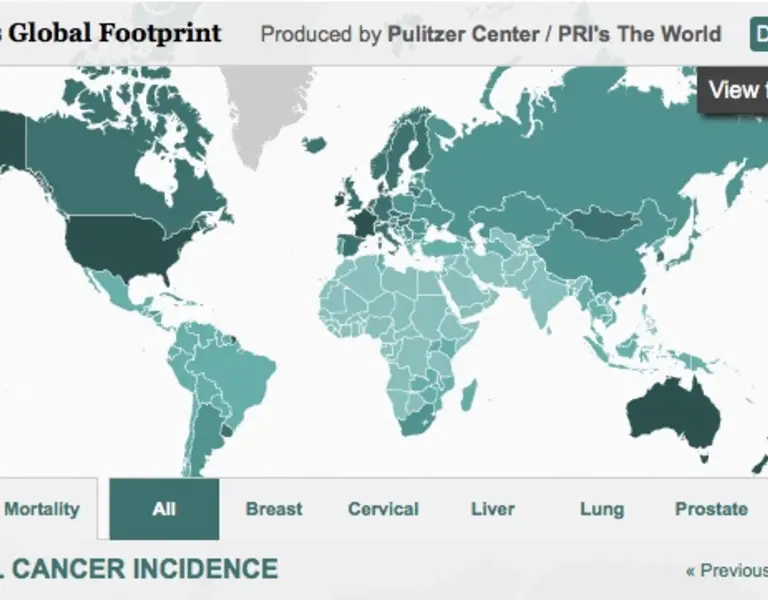 Cancer’s Global Footprint: Interactive Map Launch | Rainforest ...
